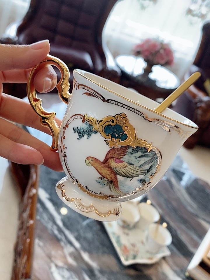 Jungle English Herbal Tea Set Porcelain With Warmer - Teasetbox.com