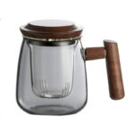 Glass Steep Tea Mug with Infuser and Lid 17 OZ - Teasetbox.com