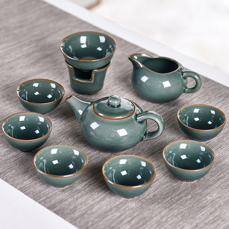 Celadon Chinese Gongfu Tea Set Porcelain - Teasetbox.com