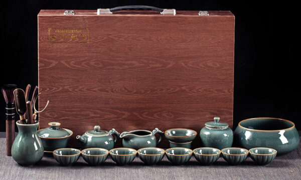 Watermelon Chinese Gongfu Tea Set Jingdezhen Celadon - Teasetbox.com