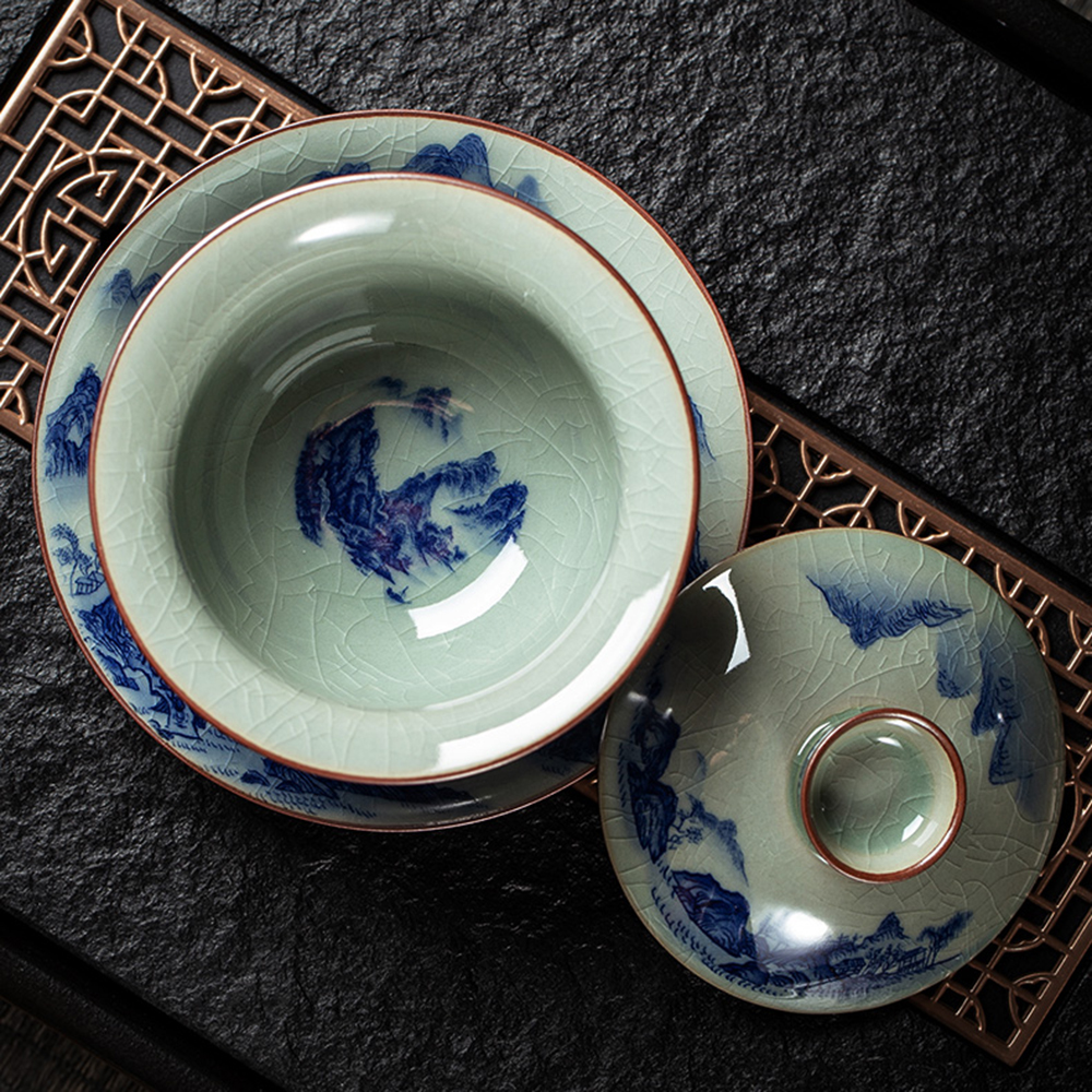 Jingdezhen Chinese Gongfu Tea Set Blue and White - Teasetbox.com