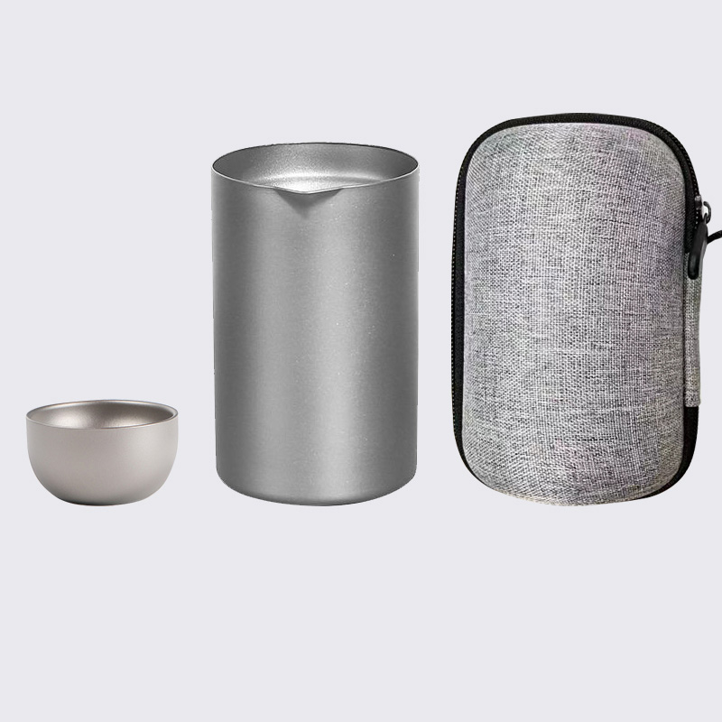 Titanium Travel Tea Set with Case - Teasetbox.com