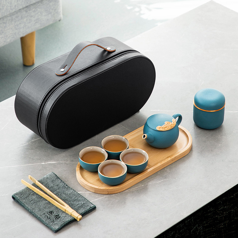 Cloud Chinese Travel Tea Set Ceramic - Teasetbox.com