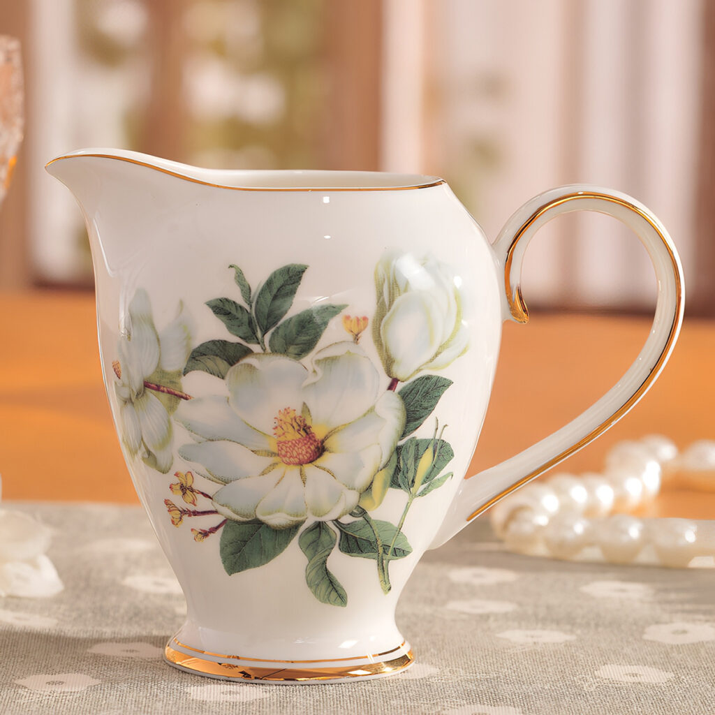 Camellias Vintage English Tea Set Bone China Teapot Set - Teasetbox.com