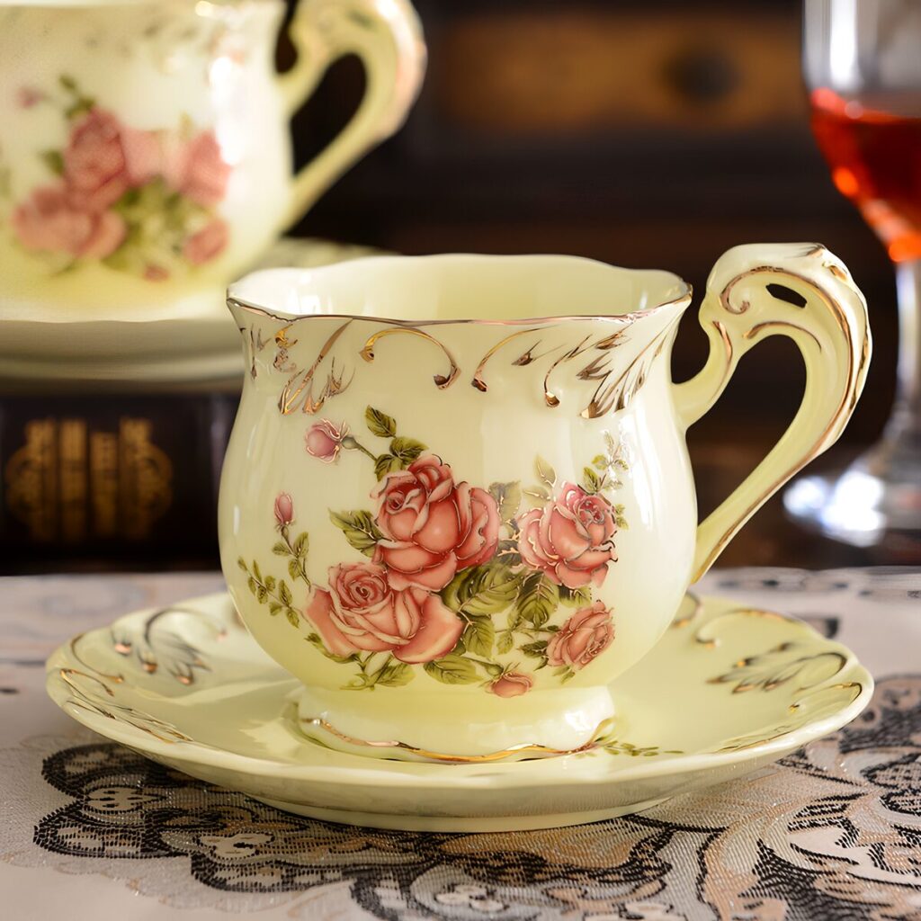 Vintage English Rose Tea Set Porcelain Teapot Set - Teasetbox.com