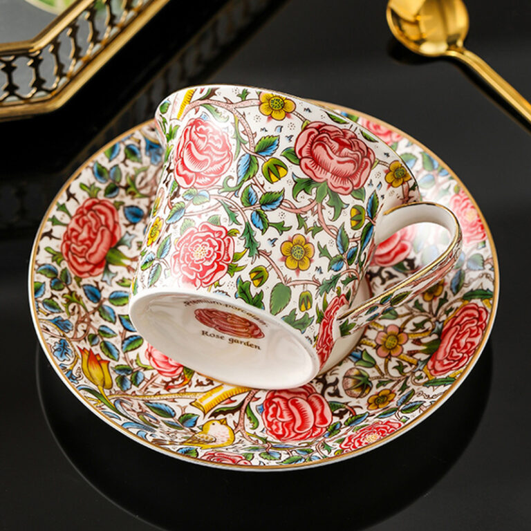 Exquisite Rose Porcelain Cup and Saucer - Teasetbox.com