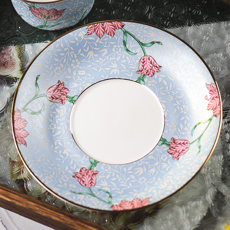 Tulip Tea Cup and Saucer Set Porcelain - Teasetbox.com