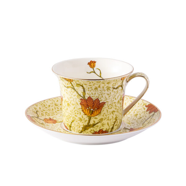 Tulip Tea Cup and Saucer Set Porcelain - Teasetbox.com