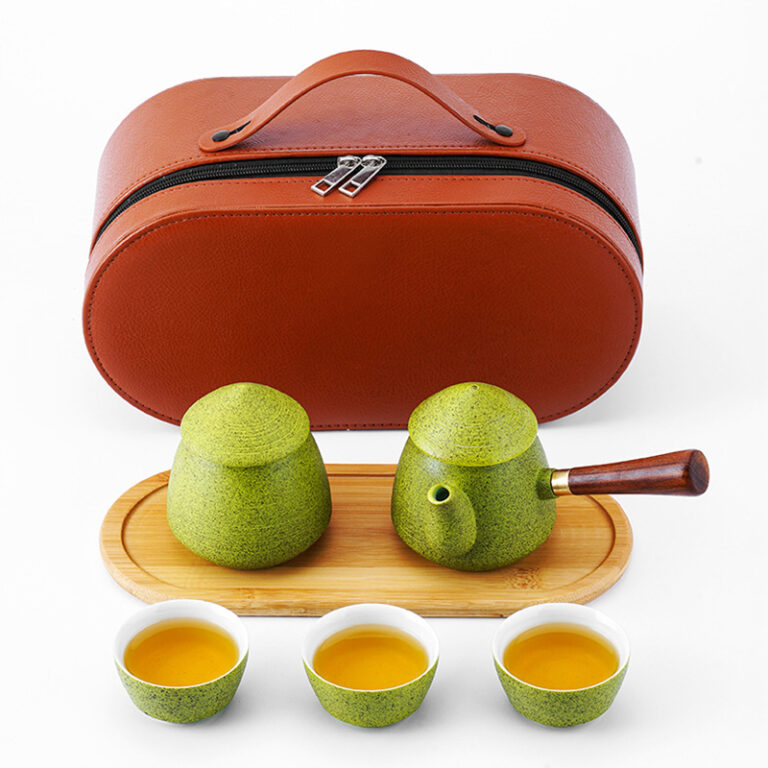 Portable Japanese Travel Tea Set Ceramic with Case - Teasetbox.com