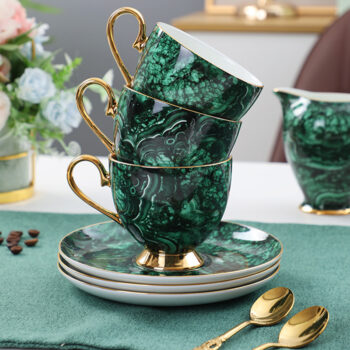 Green English Tea Set Porcelain Teapot Set - Teasetbox.com