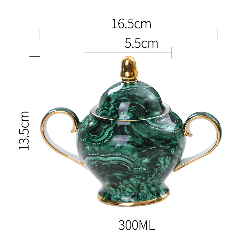 Green English Tea Set Porcelain Teapot Set - Teasetbox.com