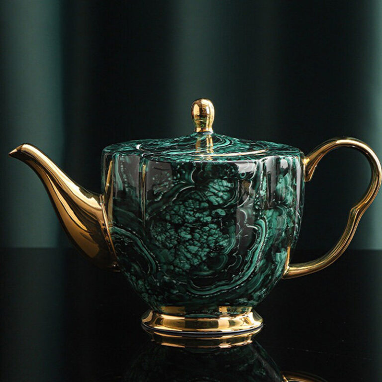 Luxury English Tea Set Porcelain Teapot Set Green - Teasetbox.com