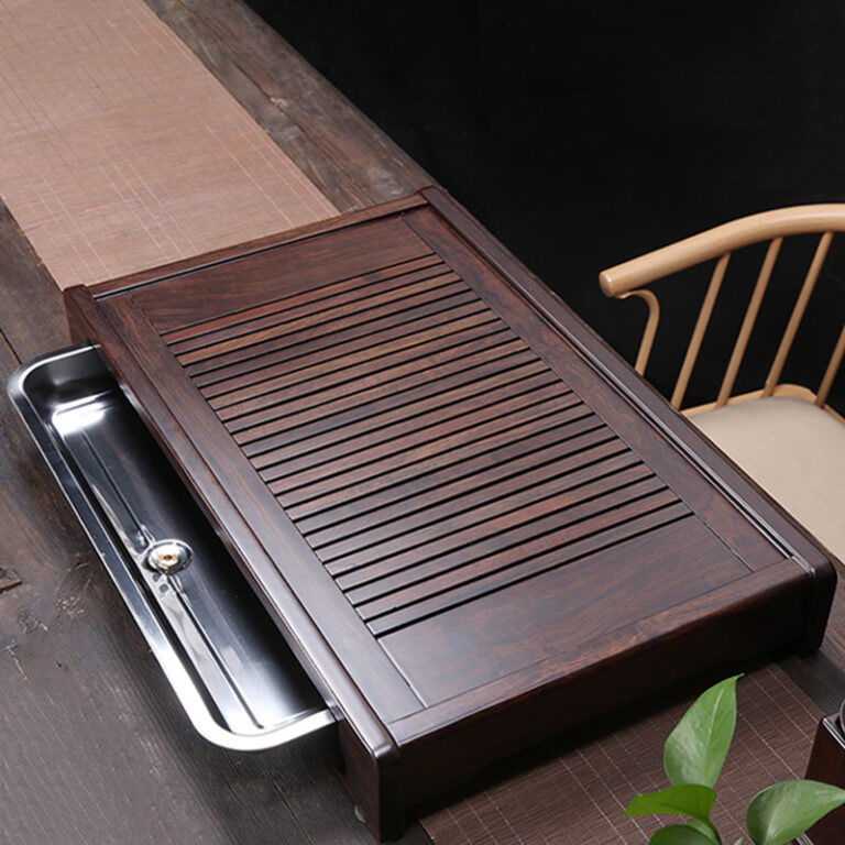 Drawer-type Tea Tray with Water Storage and Drainage - Teasetbox.com
