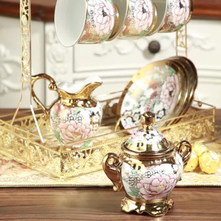 Vintage Full Tea Set Porcelain European Teapot Set - Teasetbox.com