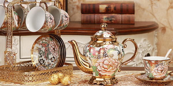 Vintage Full Tea Set Porcelain European Teapot Set - Teasetbox.com