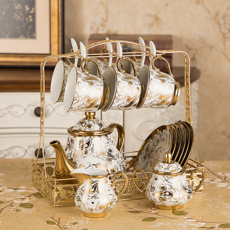Vintage Full Tea Set Porcelain European Teapot Set - Teasetbox.com