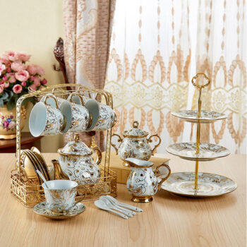 Vintage Full Tea Set Porcelain European Teapot Set - Teasetbox.com