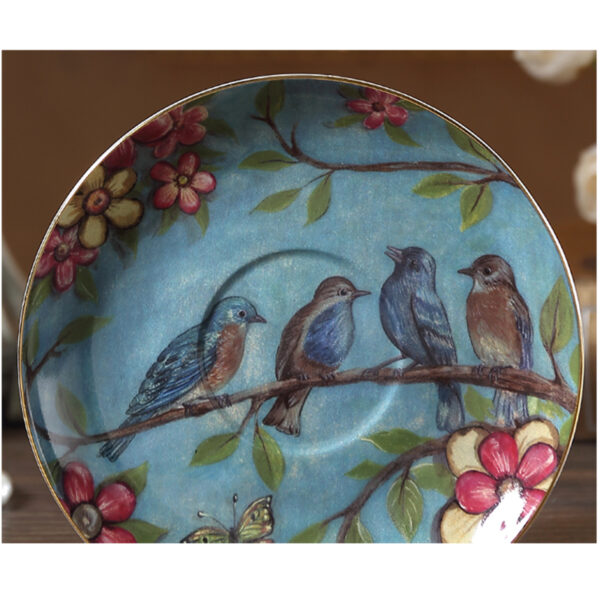 Blue Bird English Tea Set Bone China with Warmer - Teasetbox.com