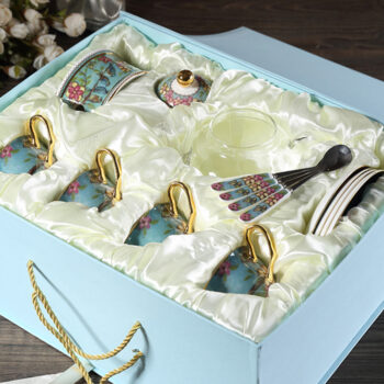 Blue Bird English Tea Set Bone China with Warmer - Teasetbox.com