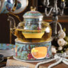 Blue Bird English Tea Set Bone China with Warmer - Teasetbox.com