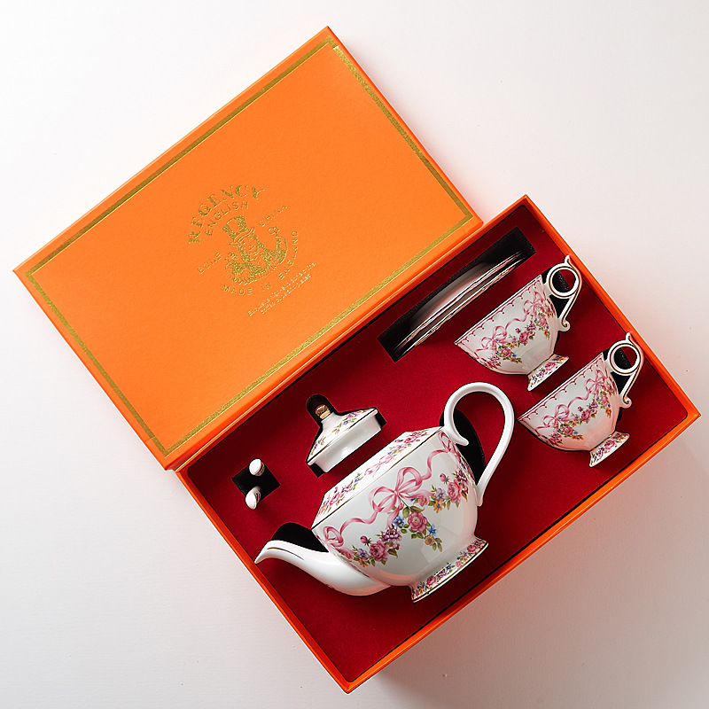 Floral English Tea Set Bone China Vintage Teapot Set - Teasetbox.com