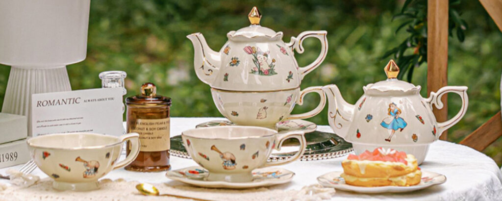 Rabbit Tea Set for One Porcelain Teapot with Infuser - Teasetbox.com