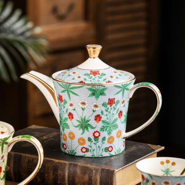 Blossom English Tea Set Bone China Teapot Set - Teasetbox.com