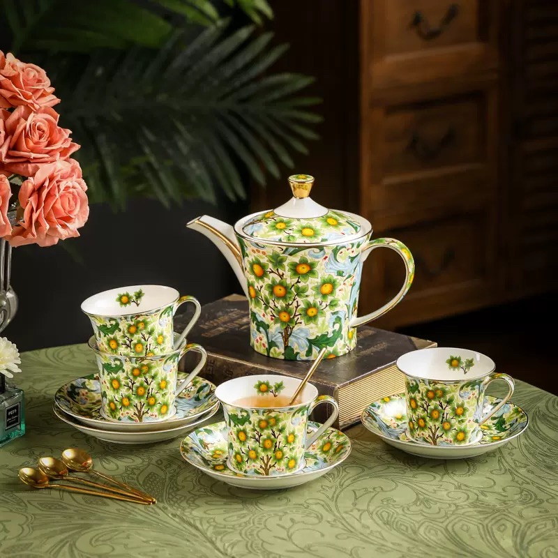 Daisy English Tea Set Bone China Teapot Set - Teasetbox.com
