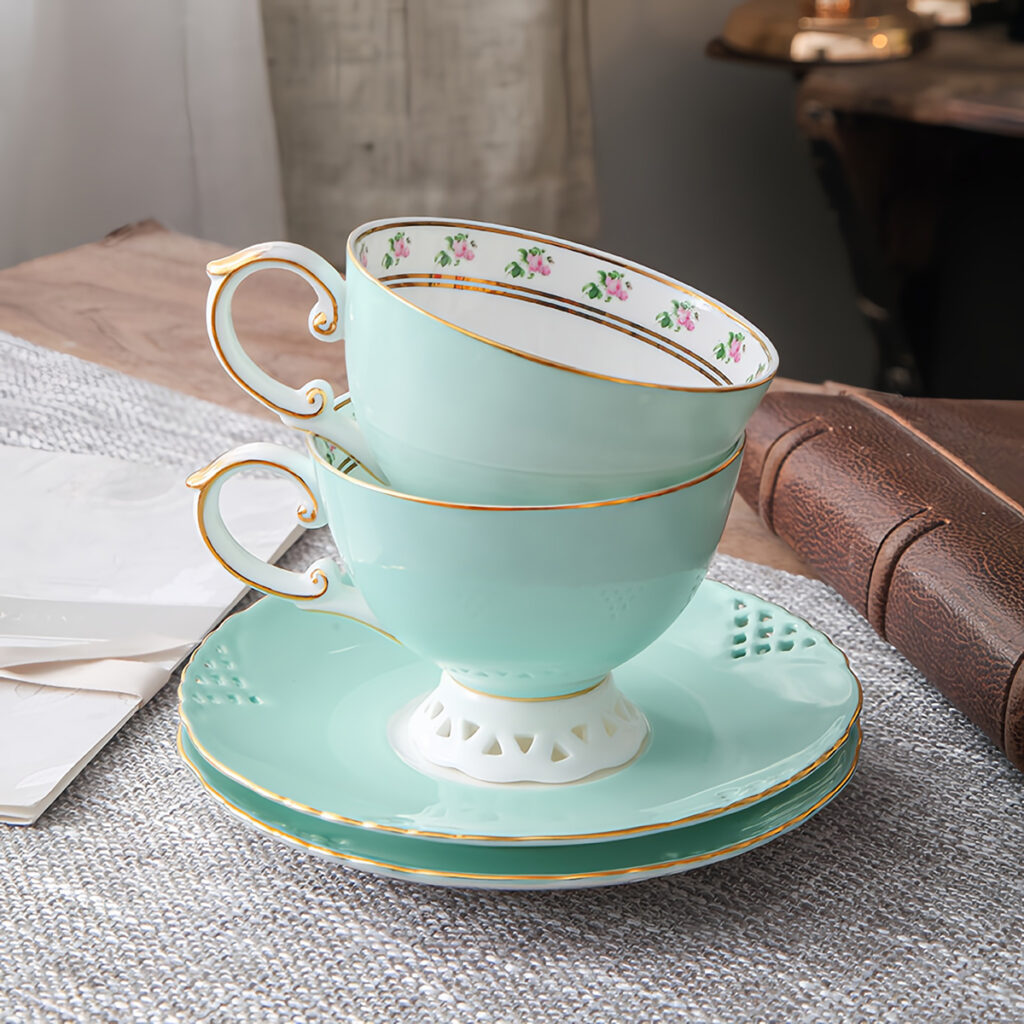 Openwork English Tea Set Bone China Teapot Set - Teasetbox.com
