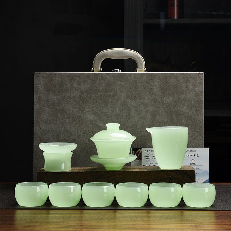 Liuli Glass Chinese Gongfu Tea Set - Teasetbox.com