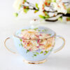 Floral Afternoon Tea Set with Rack Bone China Teapot Set - Teasetbox.com