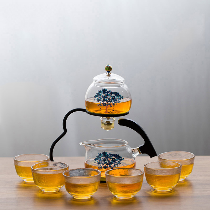 Automatic Tea Set Glass Lazy Tea Service - Teasetbox.com