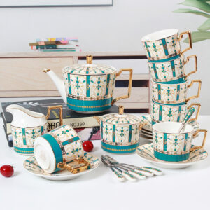 Time English Tea Set Bone China Teapot Set - Teasetbox.com