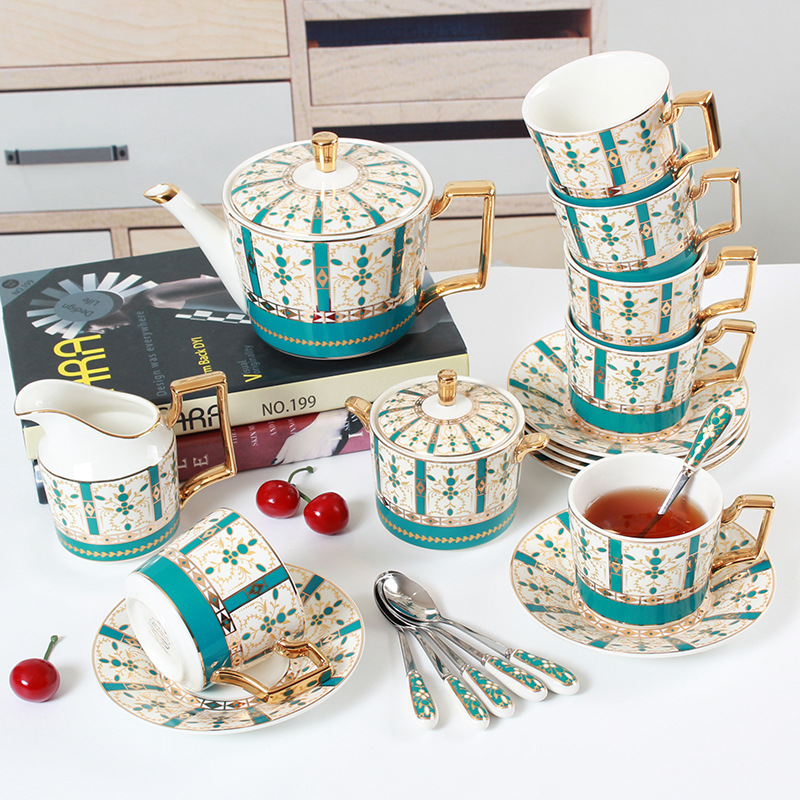 Time English Afternoon Tea Set Bone China Teapot Set - Teasetbox.com